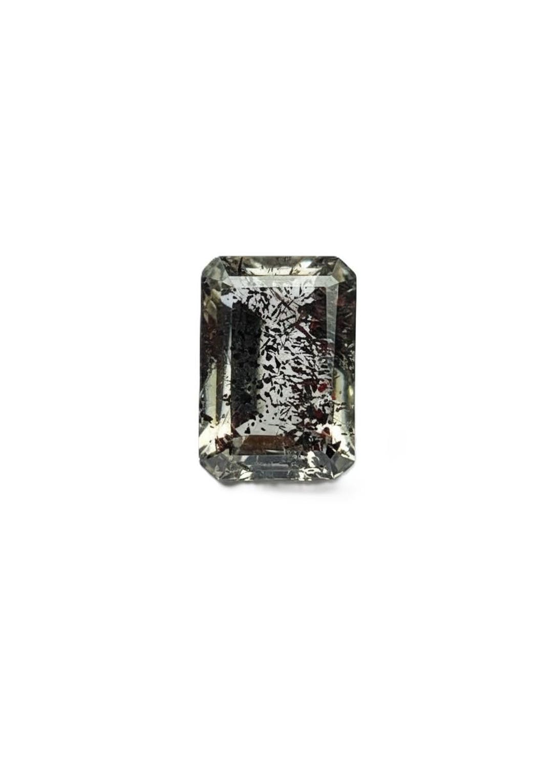 Natural Super Seven Quartz Emerald Cut, Lepidocrocite Included Quartz ...