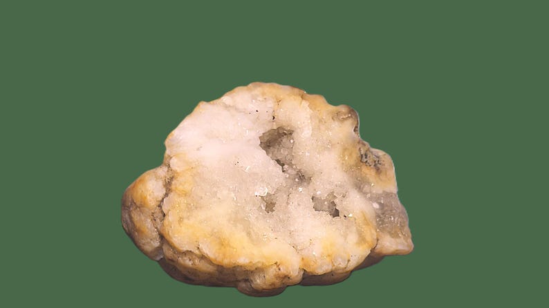 Amber Keokuk Geode W/ Goethite Inclusions and White Druzy - Etsy