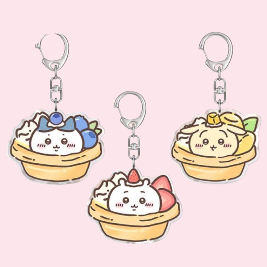Chiikawa Acrylic Keychain, Chiikawa Double Side Keychain, Hachiware ...