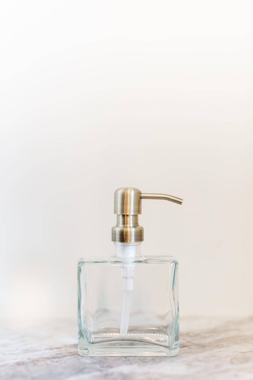 Soap Dispensers | Del Rey Square Glass Soap Dispenser - Etsy