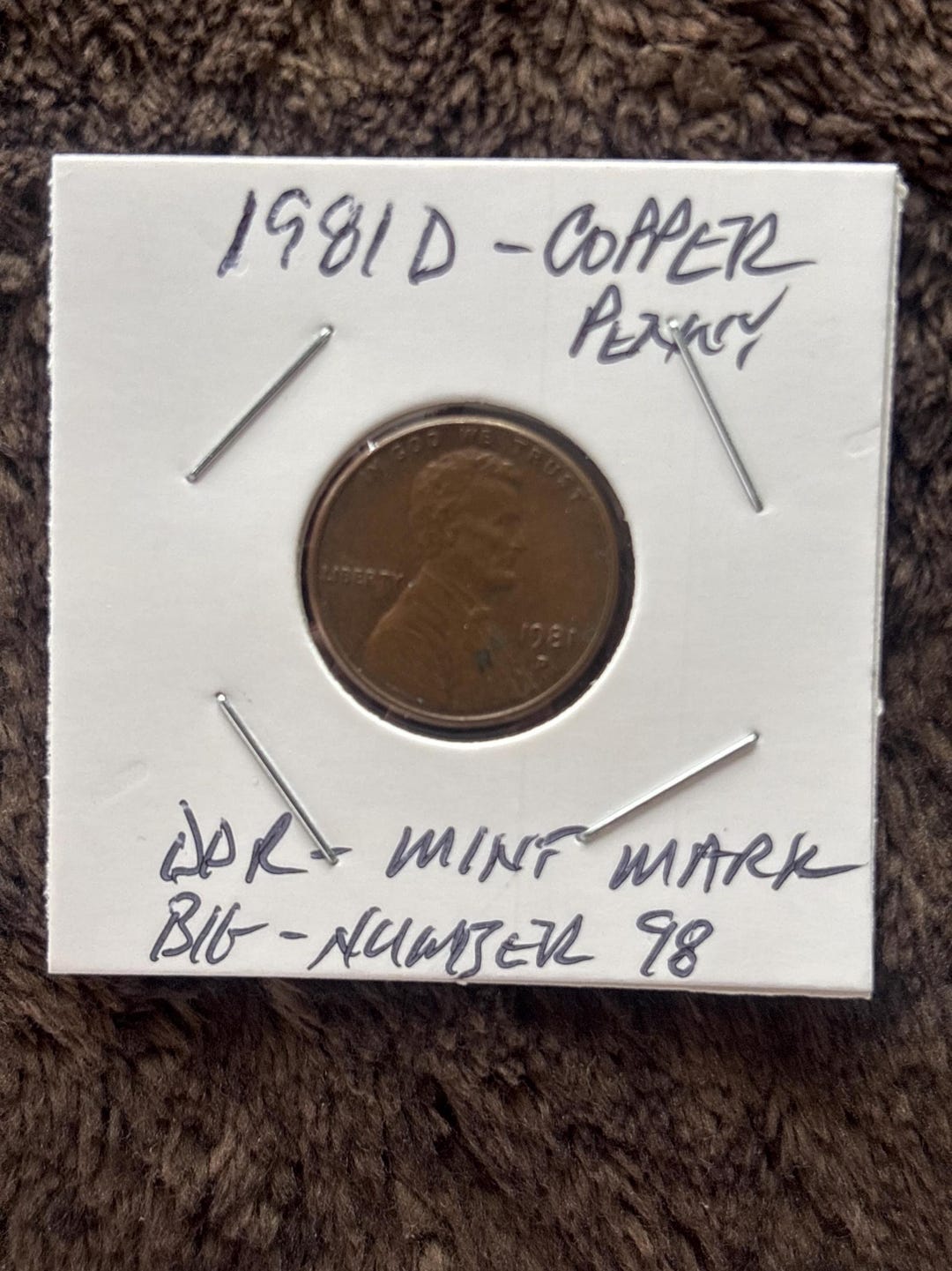 1981 D Copper Lincoln Penny With Errors. - Etsy