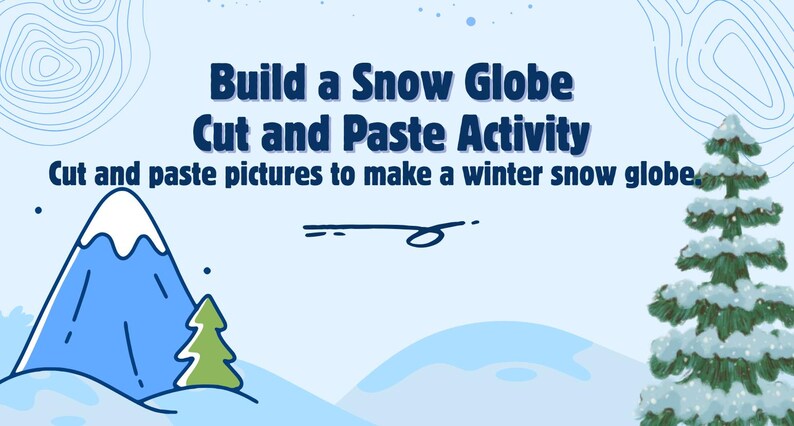 Arctic Animals Cut and Paste – Snow Globe Winter Activity, Quiet Book ...