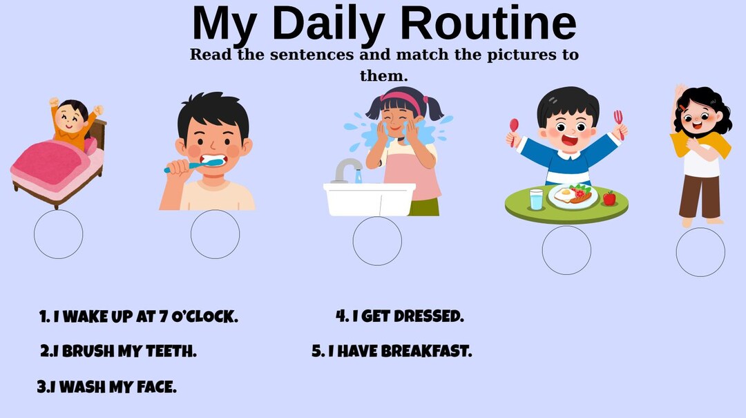 Daily Routines Printable | Cut and Paste Worksheets | Discussion Cards ...