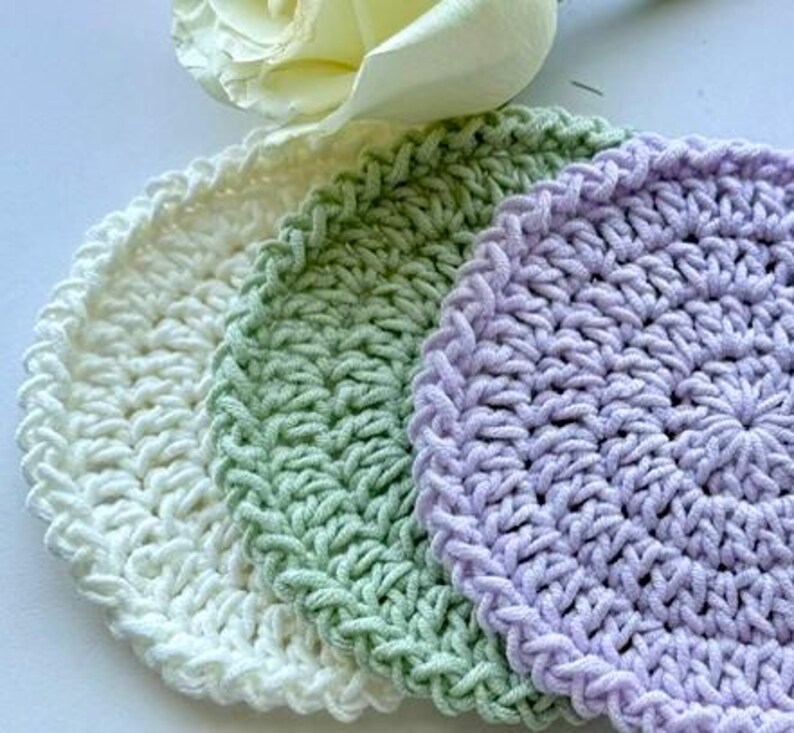 Crochet Coaster Pattern - Modern Farmhouse Style - Etsy
