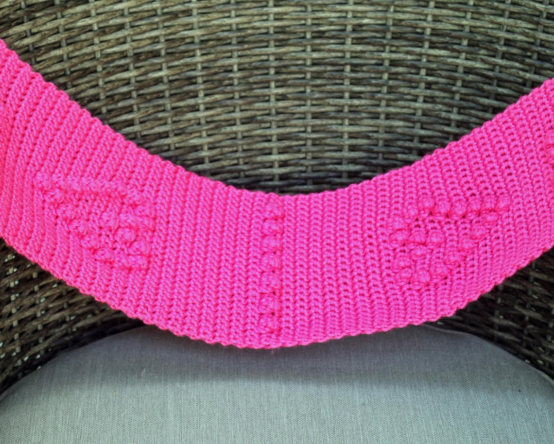 Beautiful Hearts Scarf - 2 Sets of 3 Linked Hearts and 1 Separate Heart ...