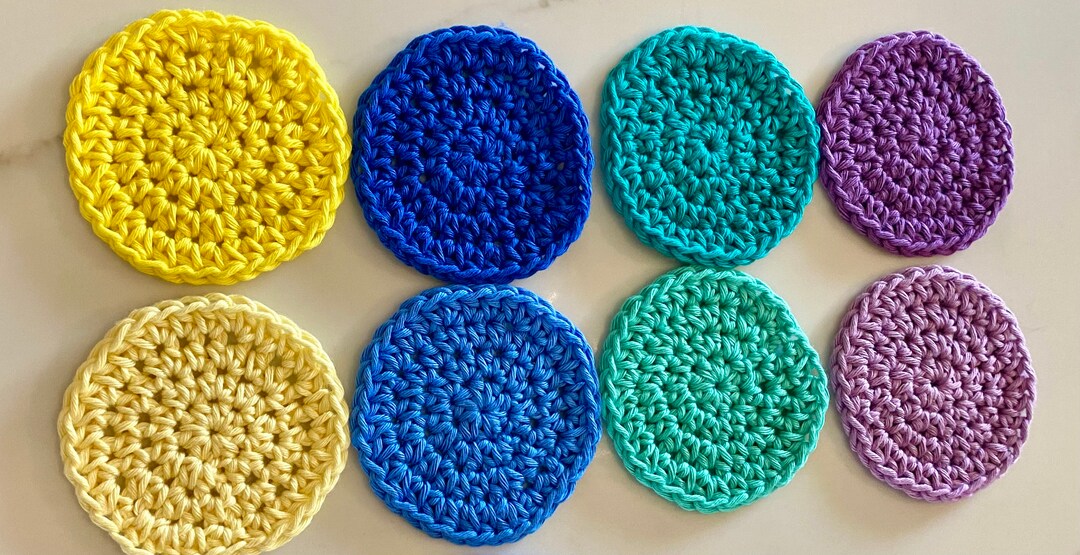 Crochet Face Scrubbies Pattern - Crochet Round Face Scrubspattern - Etsy