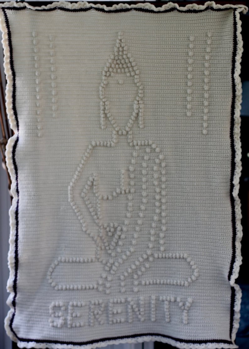 Serenity Buddha Afghan Pattern Yoga Blanket Pattern Zen - Etsy