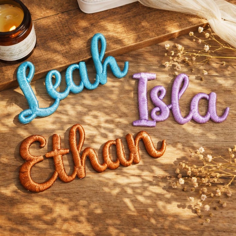 Personalized 3D Embroidered Name Patch, Custom Iron on Applique - Etsy ...