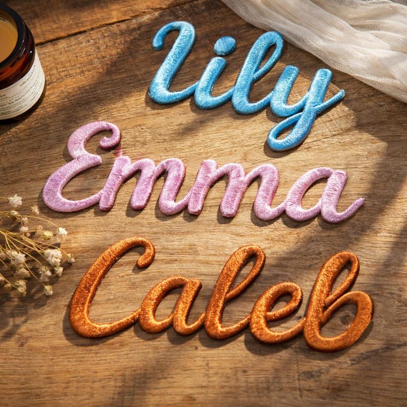 Personalized 3D Embroidered Name Patch, Custom Iron on Applique - Etsy ...