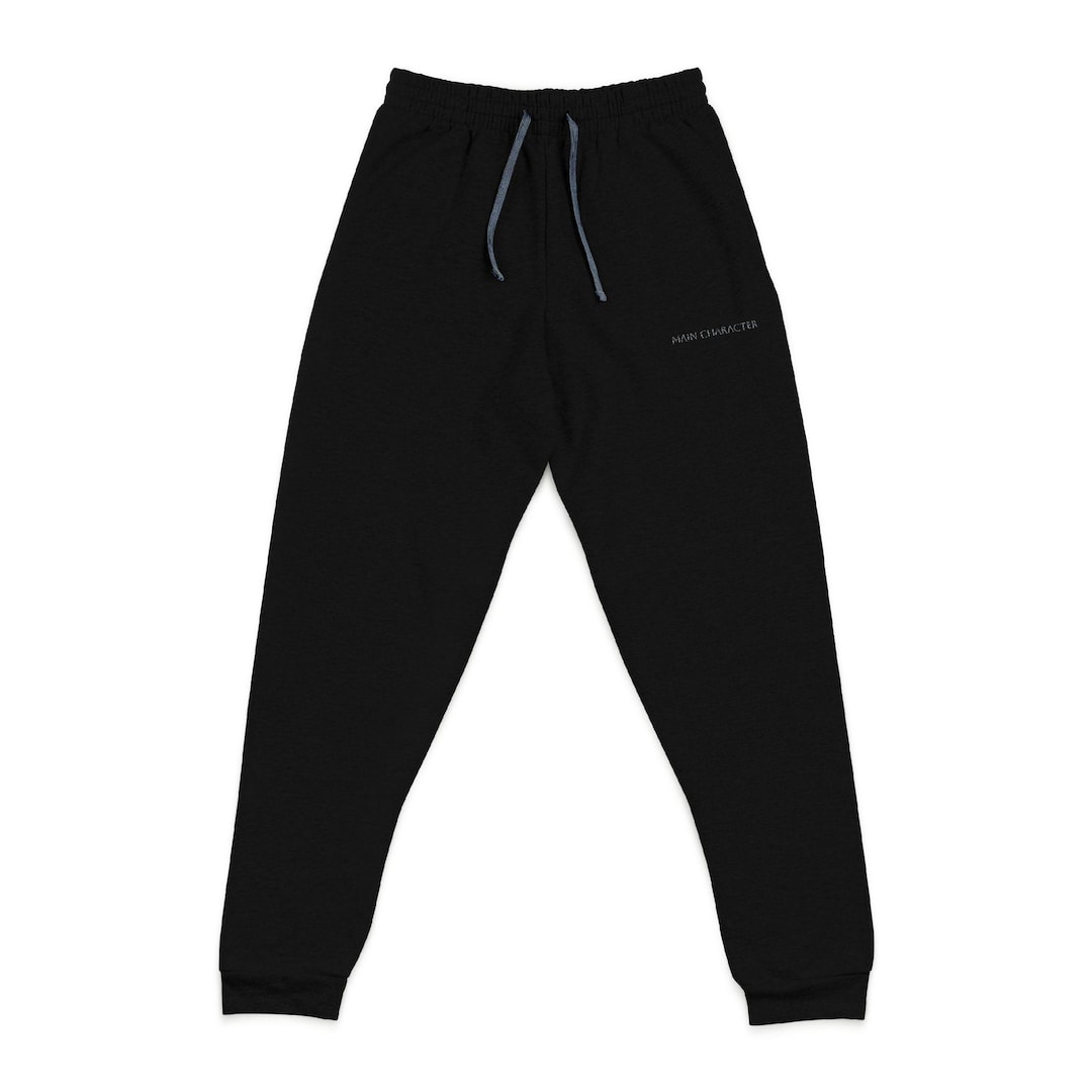 Main Character Embroidery Joggers | Sweatpants - Etsy