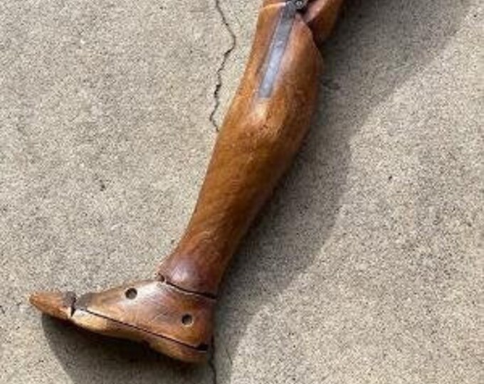 Antique Prosthetic Wooden Leg - Etsy