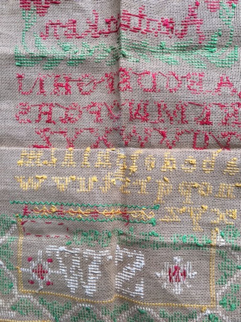 German Sampler Initials SW With Quill or Fountain Pen - Etsy