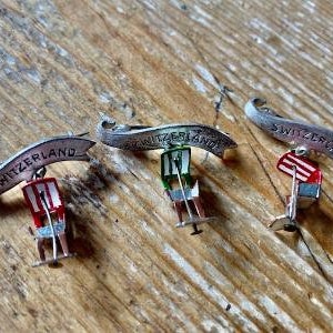 3 Vintage Ski Lift Chair Pins Switzerland - Etsy