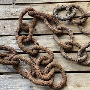 Bottle Cap Chain 8ft Americana Folk Art 19 Links Bottlecap - Etsy