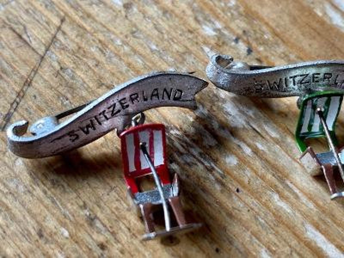 3 Vintage Ski Lift Chair Pins Switzerland - Etsy