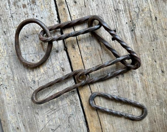 Antique Hand Wrought Iron Chain - Etsy