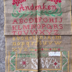 German Sampler Initials SW With Quill or Fountain Pen Signature - Etsy
