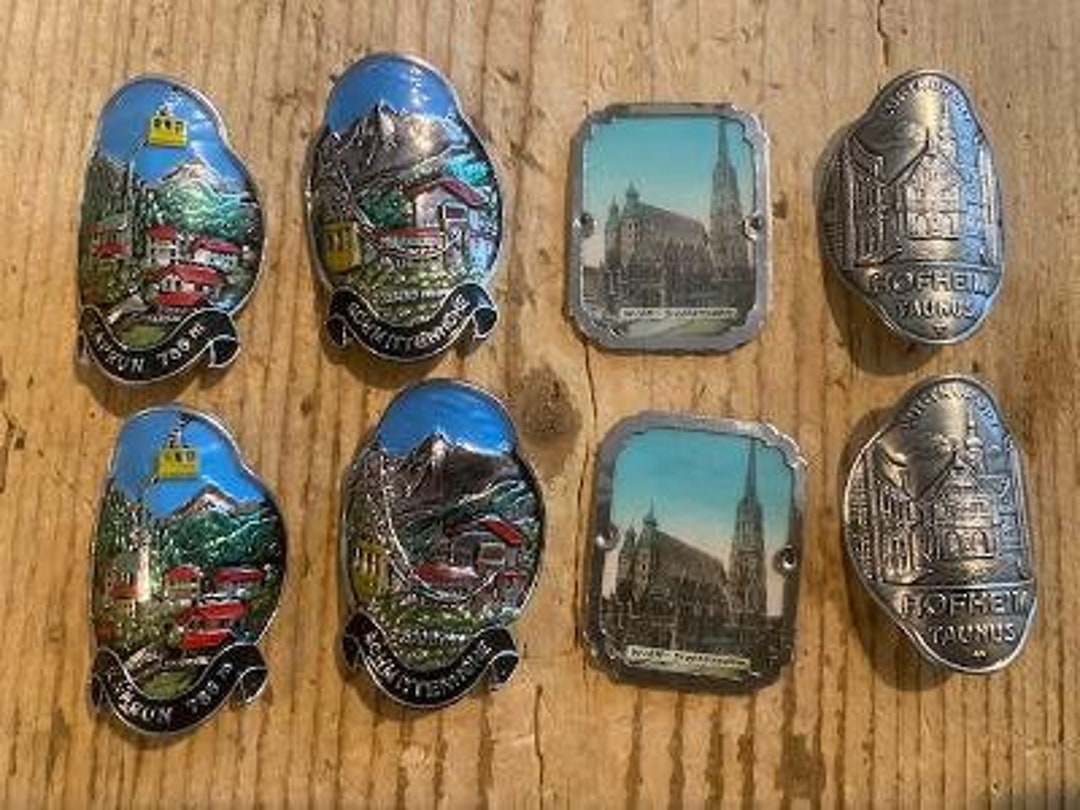 8 Stock Nagel Badges Metal Pins for German Hiking Stick Cane Alpine - Etsy