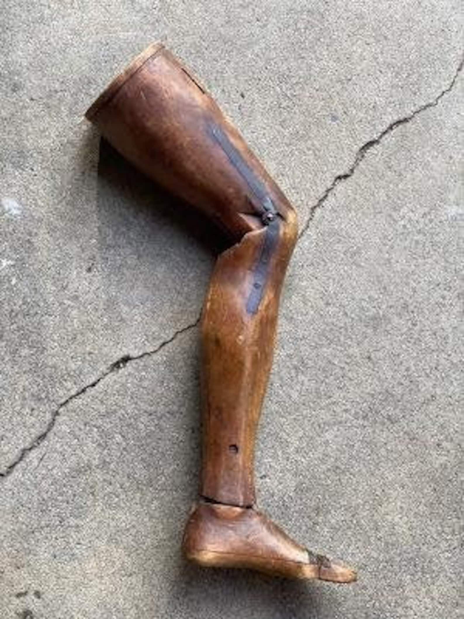 Antique Prosthetic Wooden Leg | Etsy