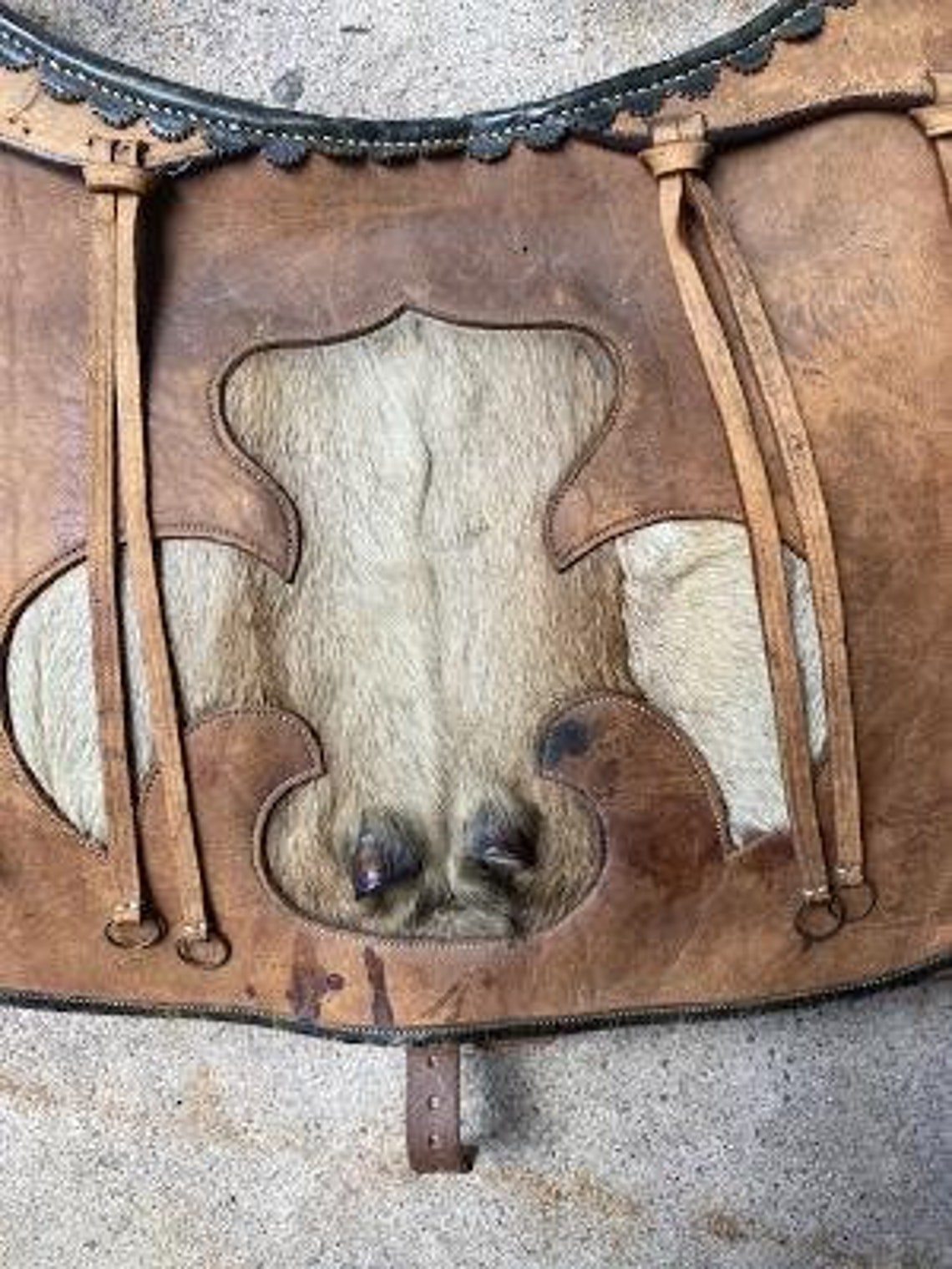 German Leather Hunters Bag Pouch With Deer Hide Dew Claws - Etsy