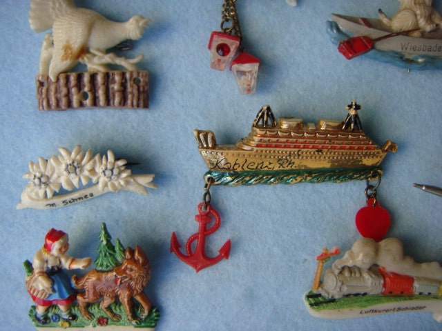 Iconic Celluloid Pin Collection - Etsy