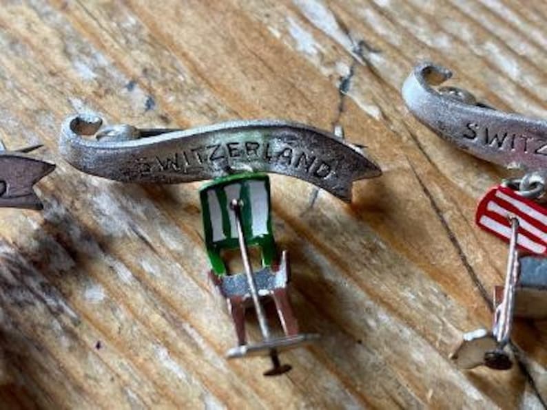 3 Vintage Ski Lift Chair Pins Switzerland - Etsy