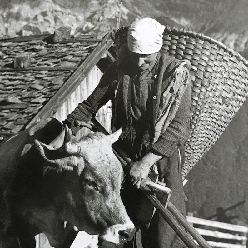 Book Alpine Farming Black and White Photo Documentary - Etsy