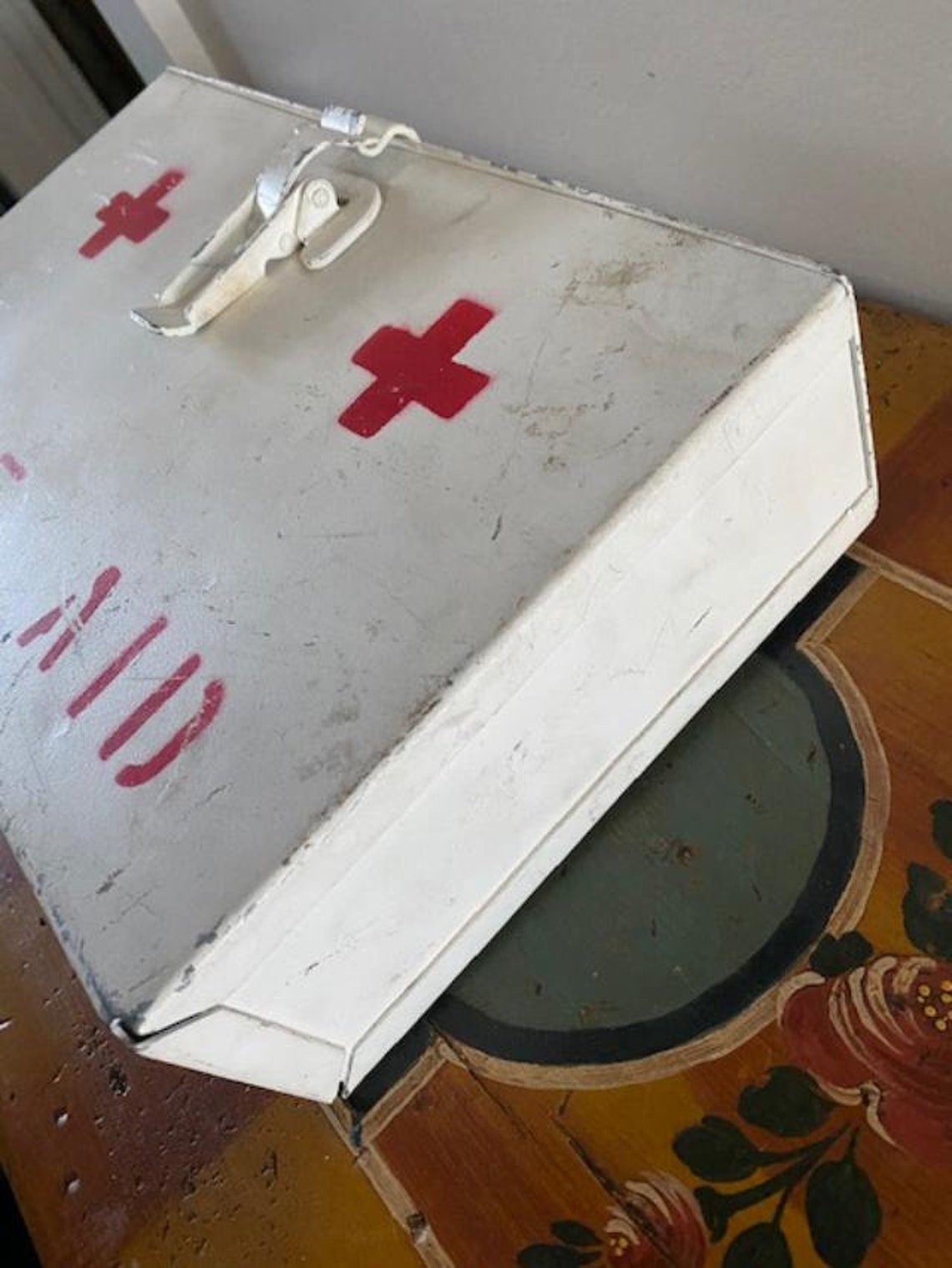 Vintage Industrial Metal First Aid Box | Etsy