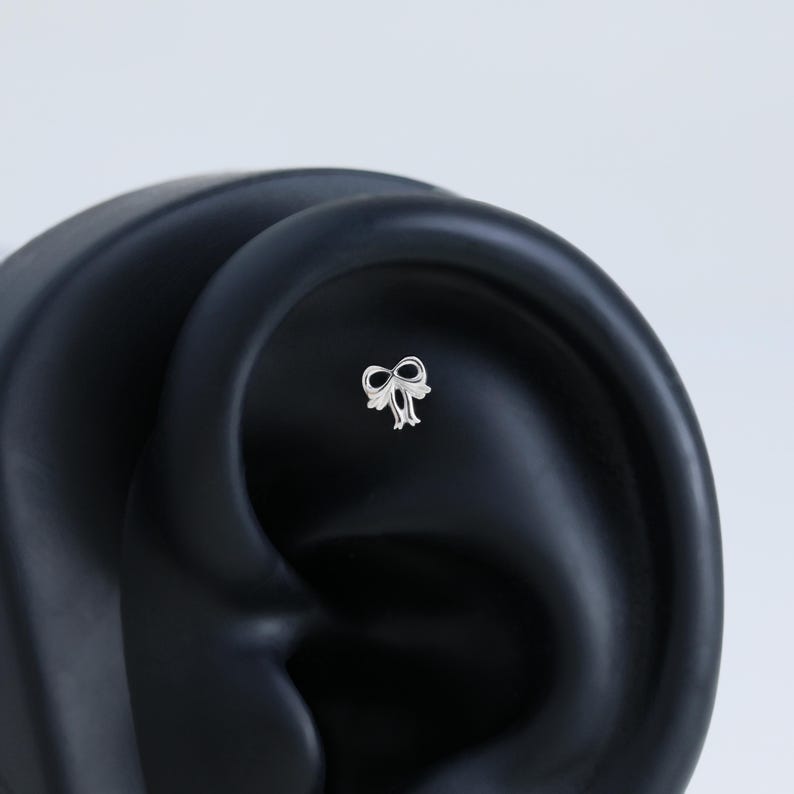 Butterfly Bow Helix Conch Ribbon Push-in Internally Threaded Stud in ...