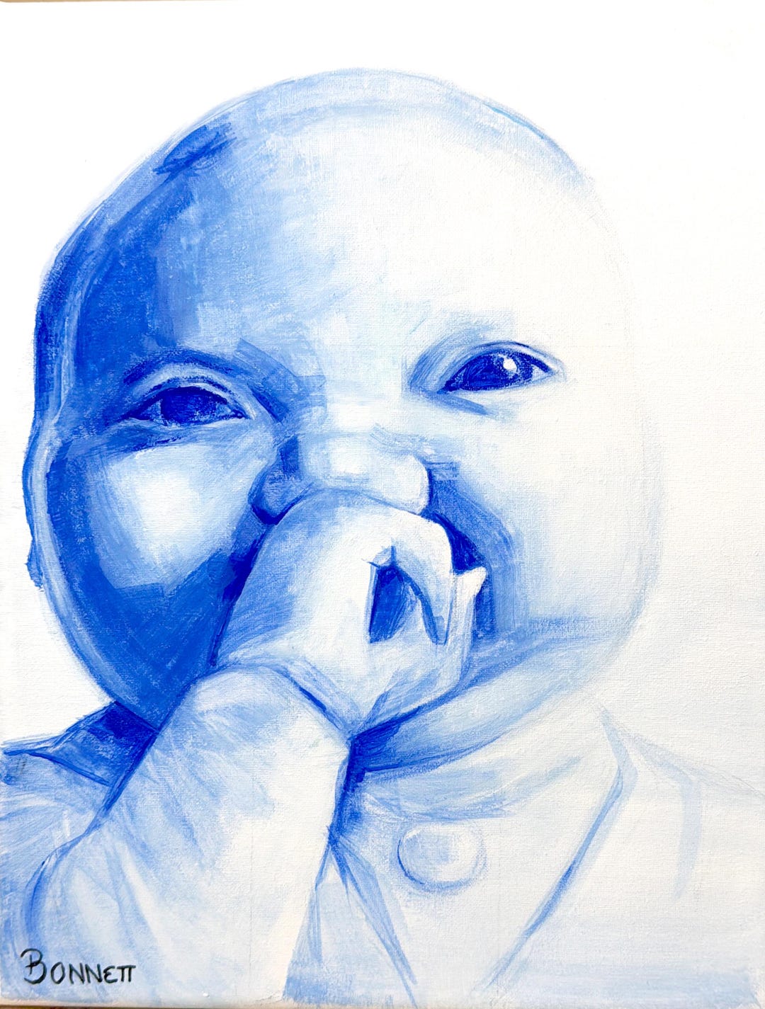 Tuff Baby Meme in Gouache (8x10") - Etsy