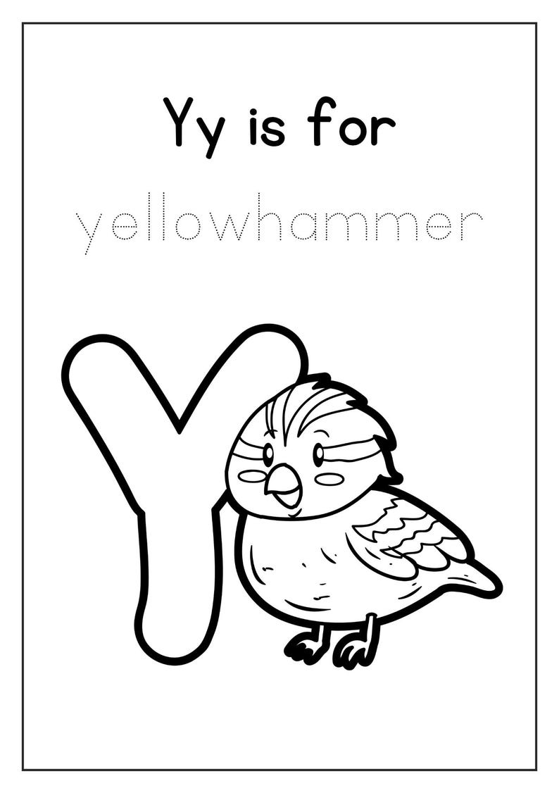 Alphabet Coloring Book for Kids | A-Z Animal Pages, Preschool Learning ...