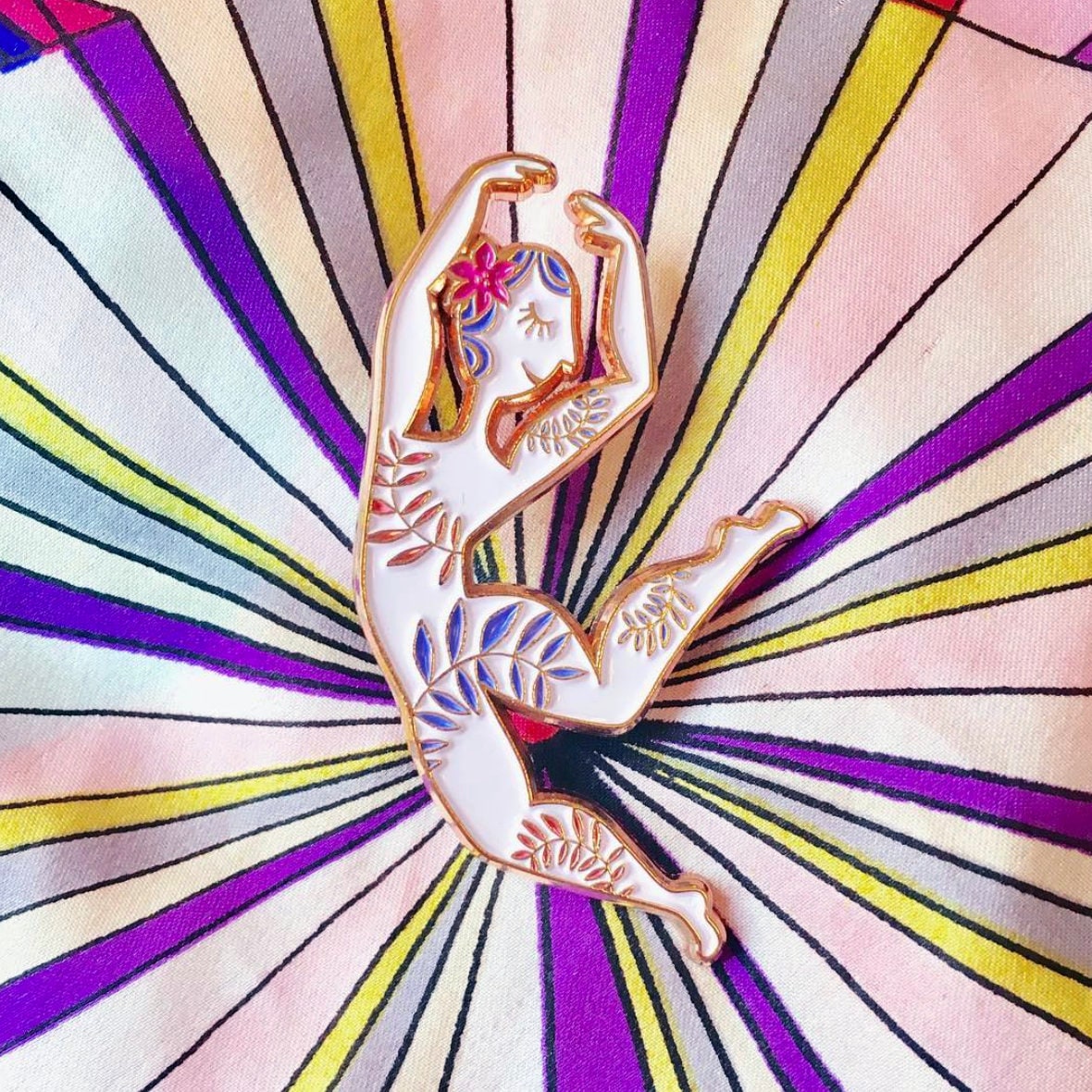 Tiny Dancer Soft Enamel Lapel Pin Figural Dancing Woman Plant Lady - Etsy