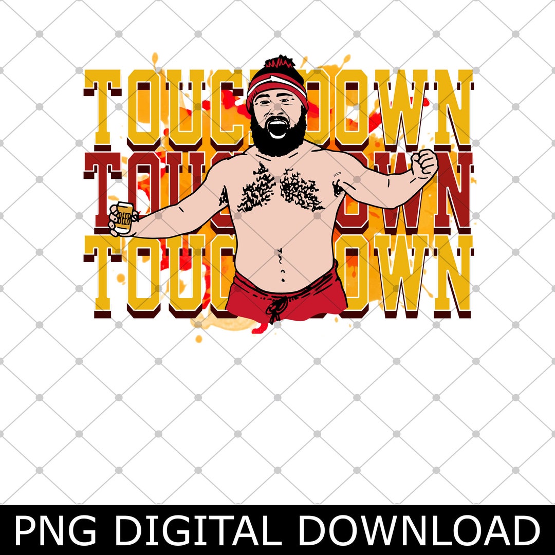 Touchdown Funny Jason Football Player Kelce Png, Jason Fan Kelce Funny ...