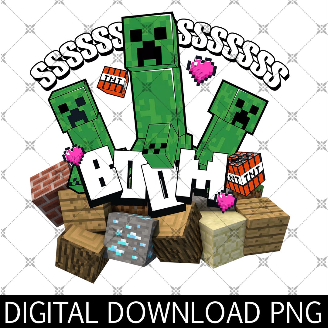 Minecraft Boom Png, Boys Video Game Png, I Love Miners Png, Video Game ...