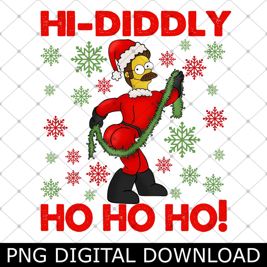 Hi-diddly Ho Ho Ho Simpsons Homer Christmas Png, Merry Christmas the ...