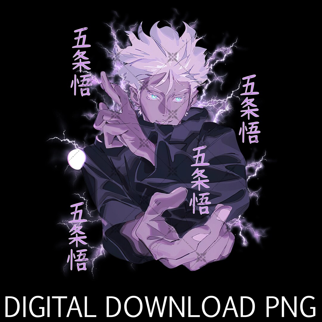 Buy Gojo Satoru Anime Lover Png, Vintage Gojo Png, Jujutsu Kaisen Png ...