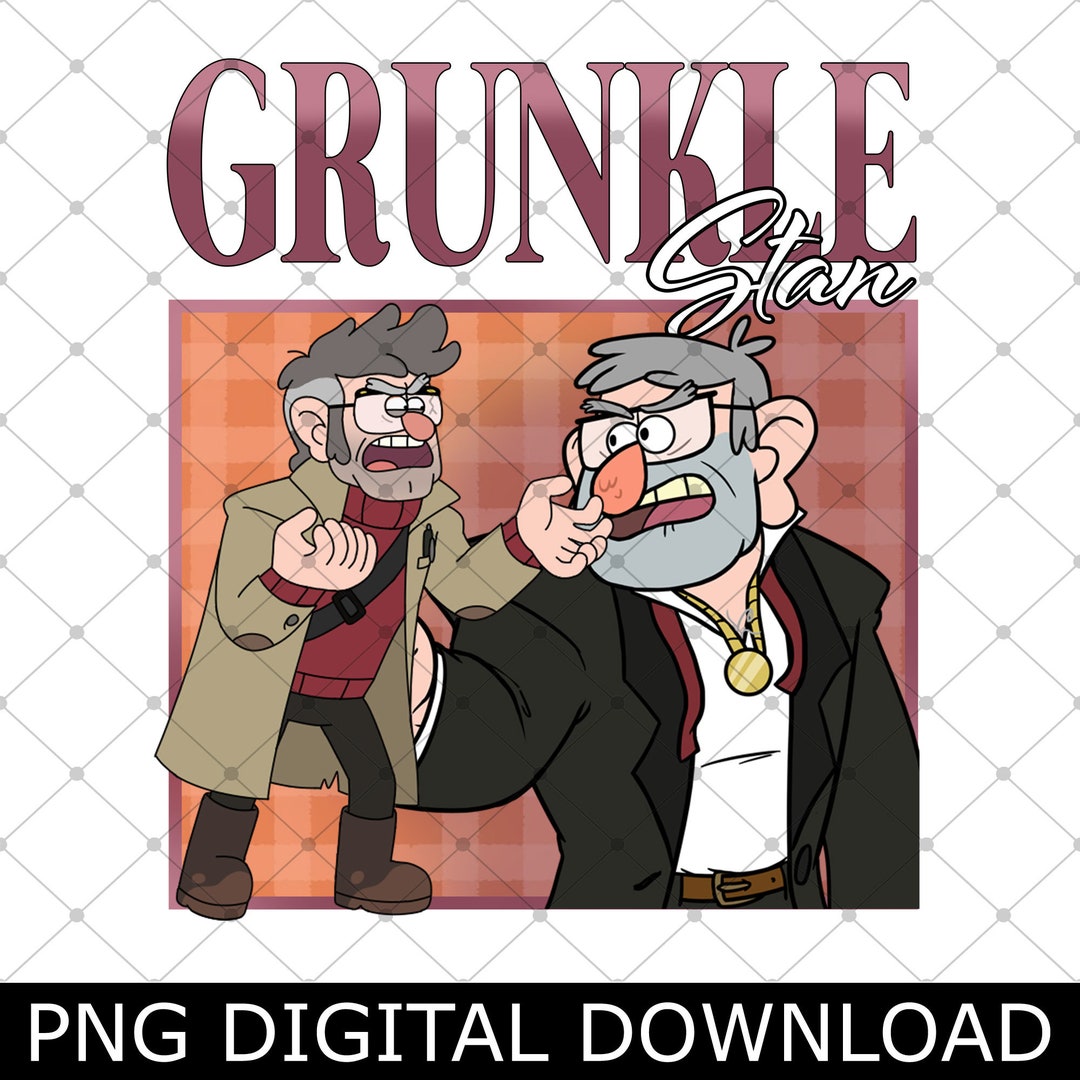 GrunKle Stan Von Gravity Falls Png, Vintage Gravity Mopvie Falls Png, Grunkle Stan Png - Etsy.de