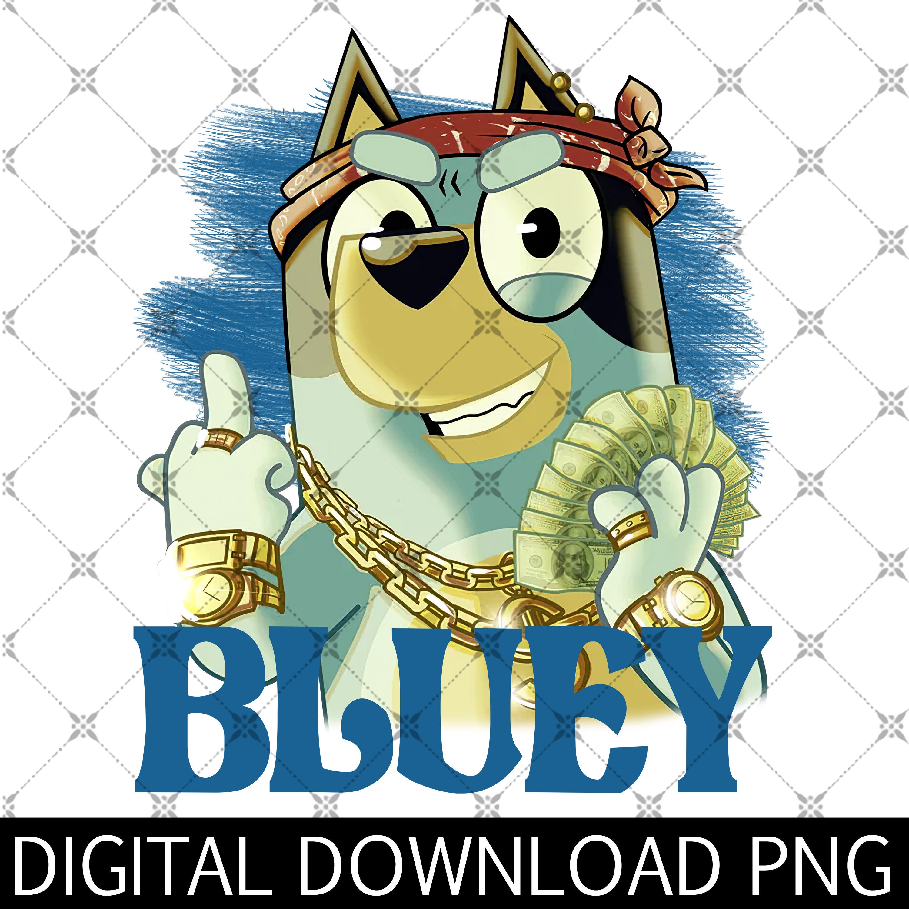 Gangster Bluey Png Bluey Cool Man Png Bluey and Friends - Etsy Portugal