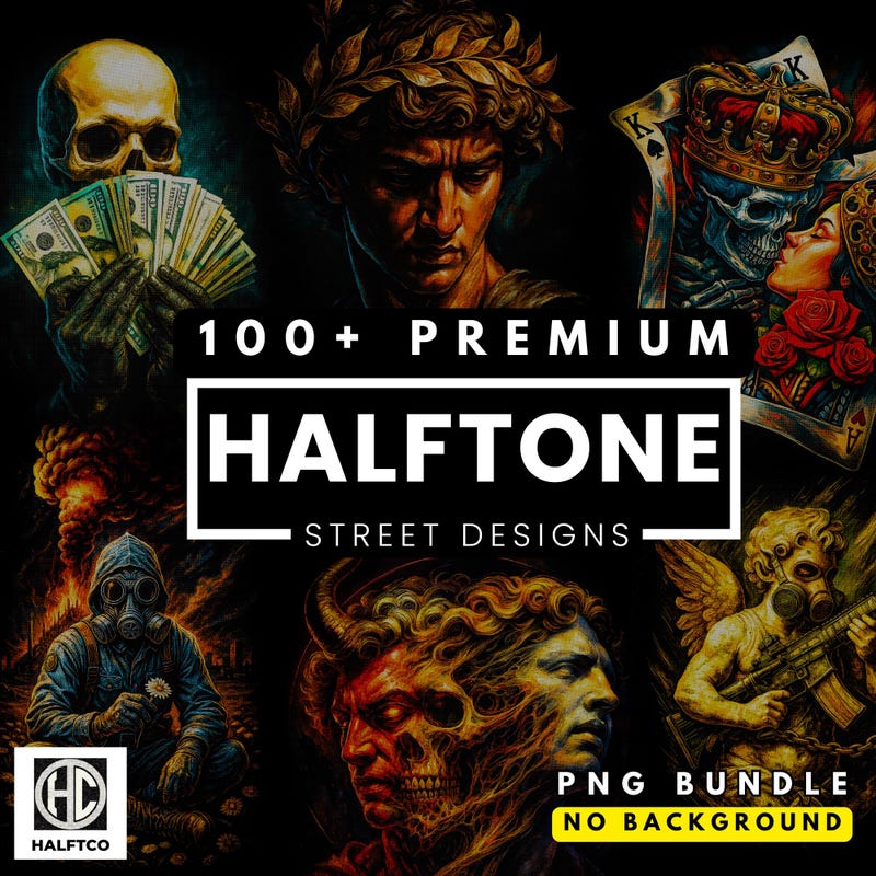 Dtf Halftones Pack - Etsy