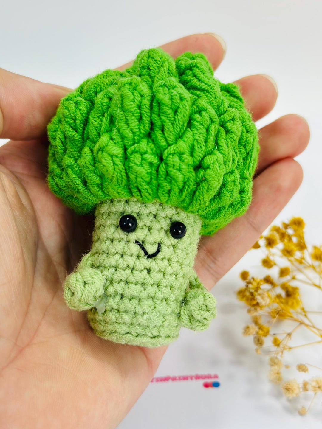 Mini Crochet Broccoli Doll Cute Handmade Toy Cute - Etsy