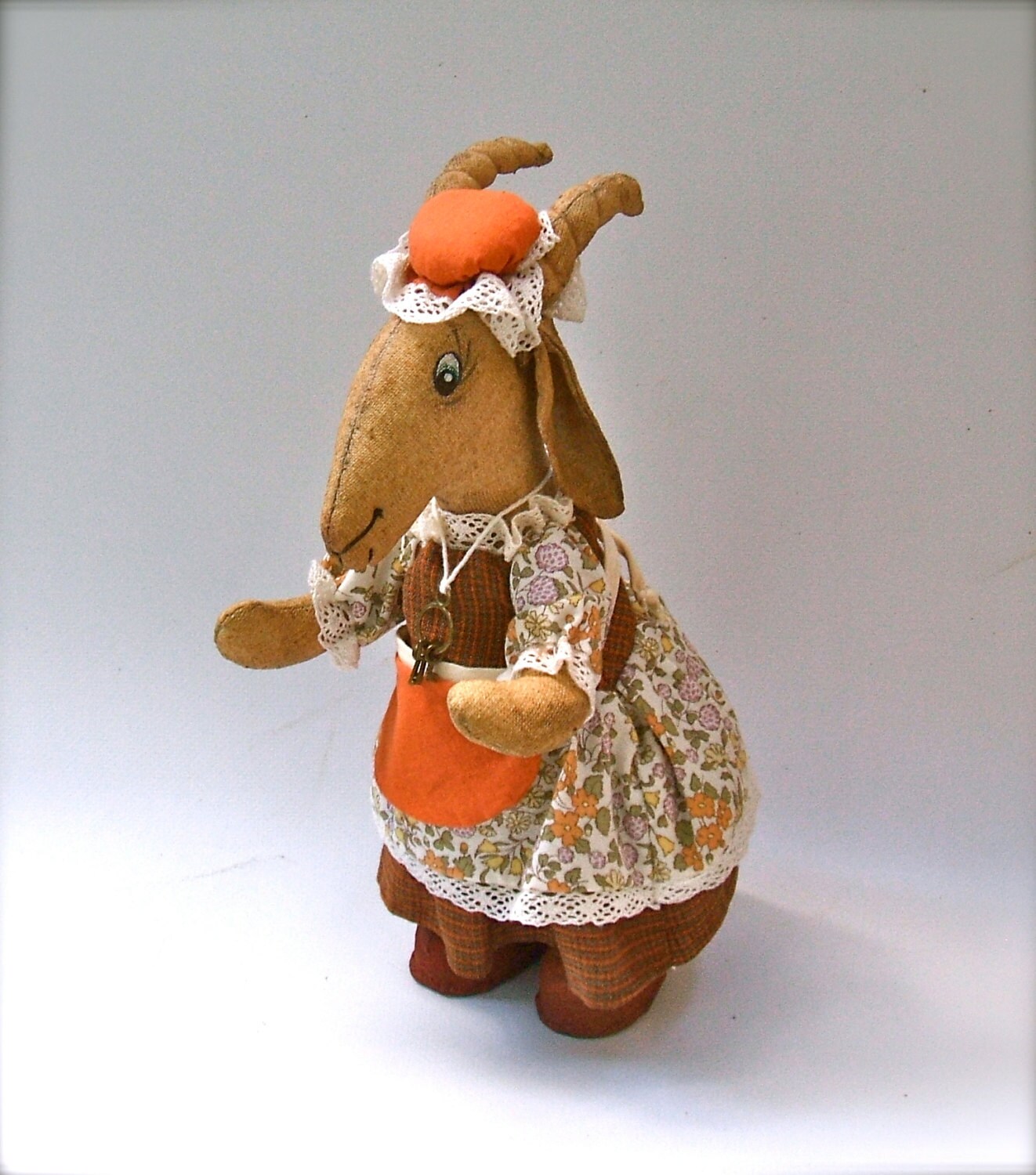 Art Doll Animal Stuffed Goat Doll Primitive Dolls Primitive Goat OOAK ...
