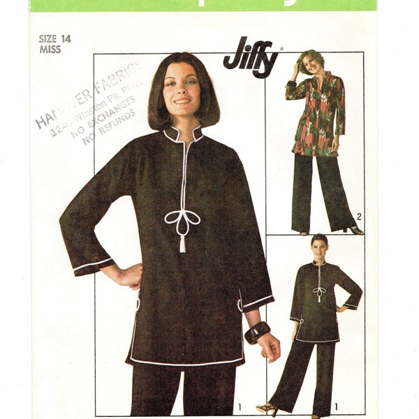 70s Tunic Pants Set - Etsy