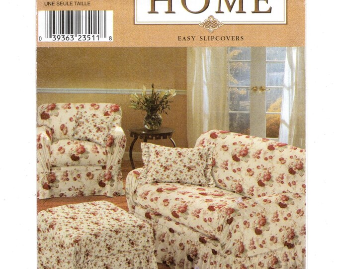 DIY Slipcovers to Fit Your Sofa, Chair & Ottoman, Instructive Sewing ...