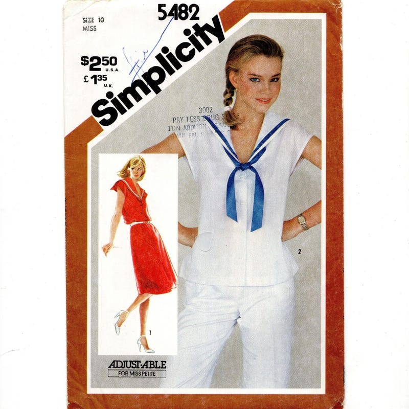 Sailor Collar Tops - Etsy