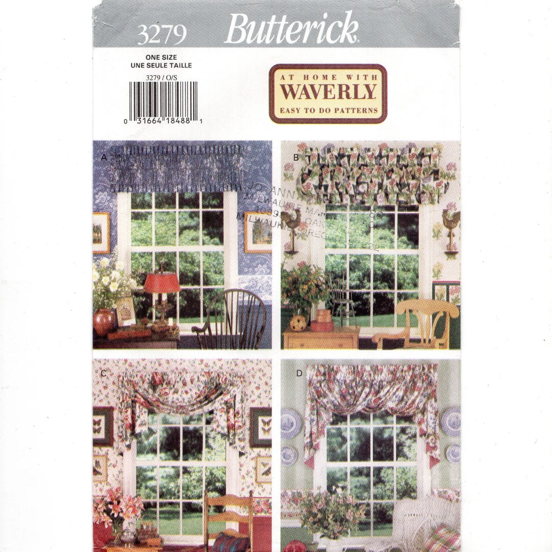 Swag & Gathered Valances, Continental Rod Options, Waverly Home Fabrics ...