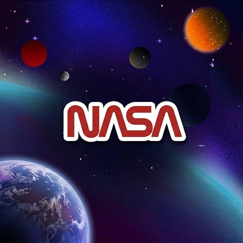 Nasa Worm Logo Stickers - Etsy