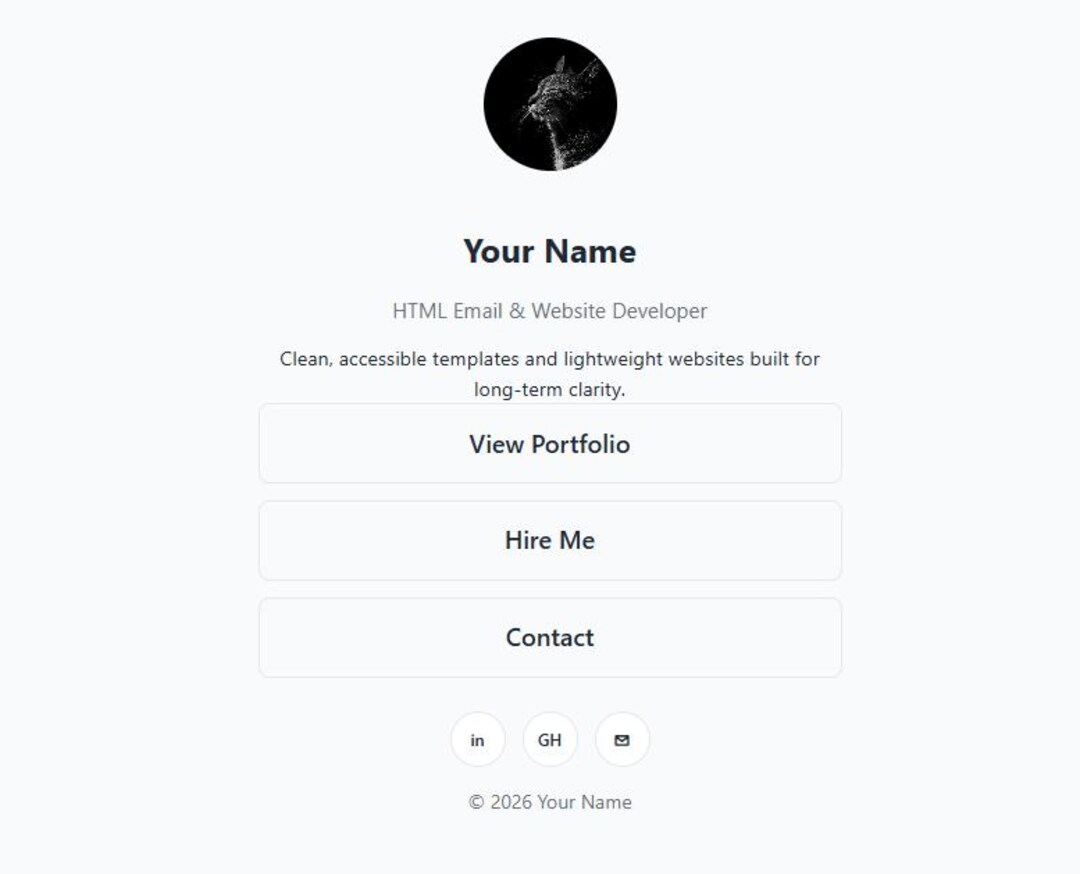 Professional Quick Links Website Template - Etsy