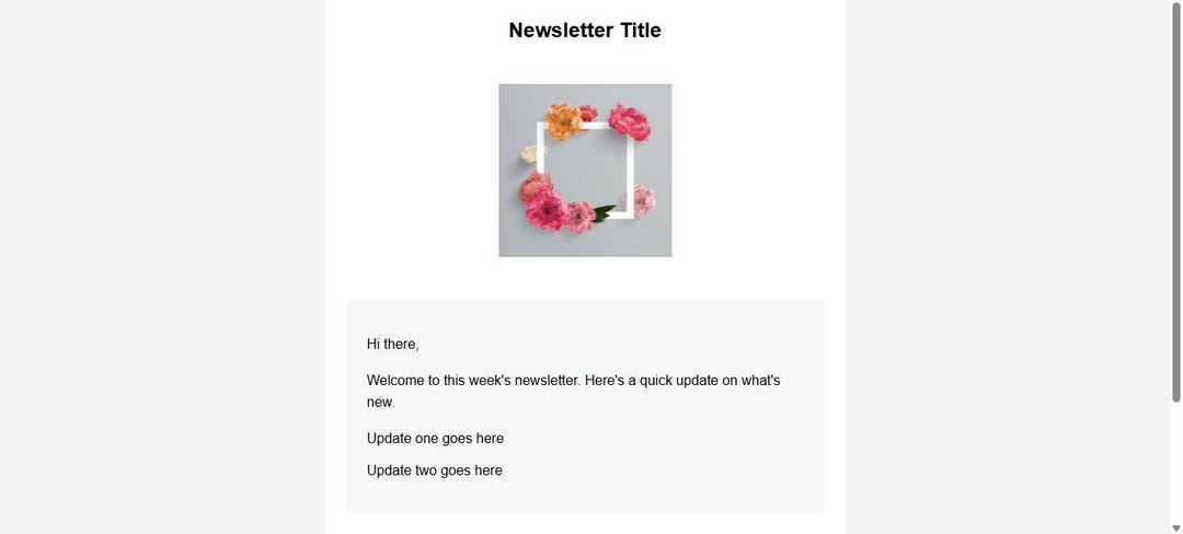Hand Coded HTML Email Template | Mobile Friendly Newsletter - Etsy
