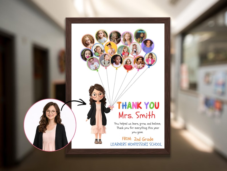 2026 Teacher Appreciation Gift Printable, Personalized Gift for Teacher ...