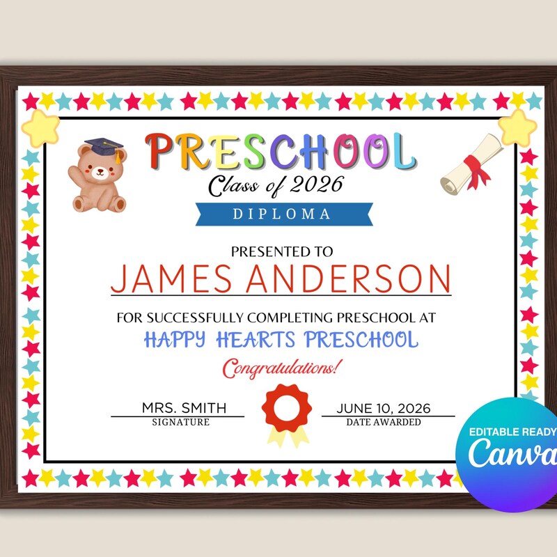 March Award Printable - Etsy